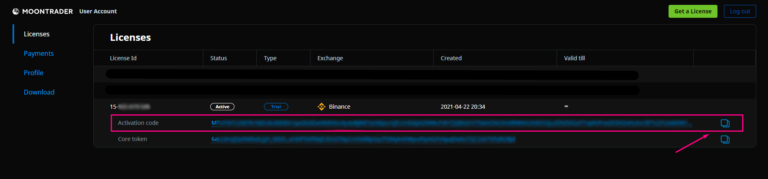 1. First launch of Moontrader. Installing the Client + Core Locally